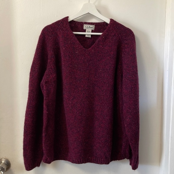 L.L. Bean | Sweaters | Vintage Ll Bean Vneck Pullover Sweater Size Xl ...